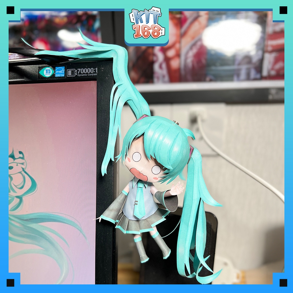 Mô hình giấy Anime Game Chibi Hanging Miku - Vocaloid | Shopee Việt Nam