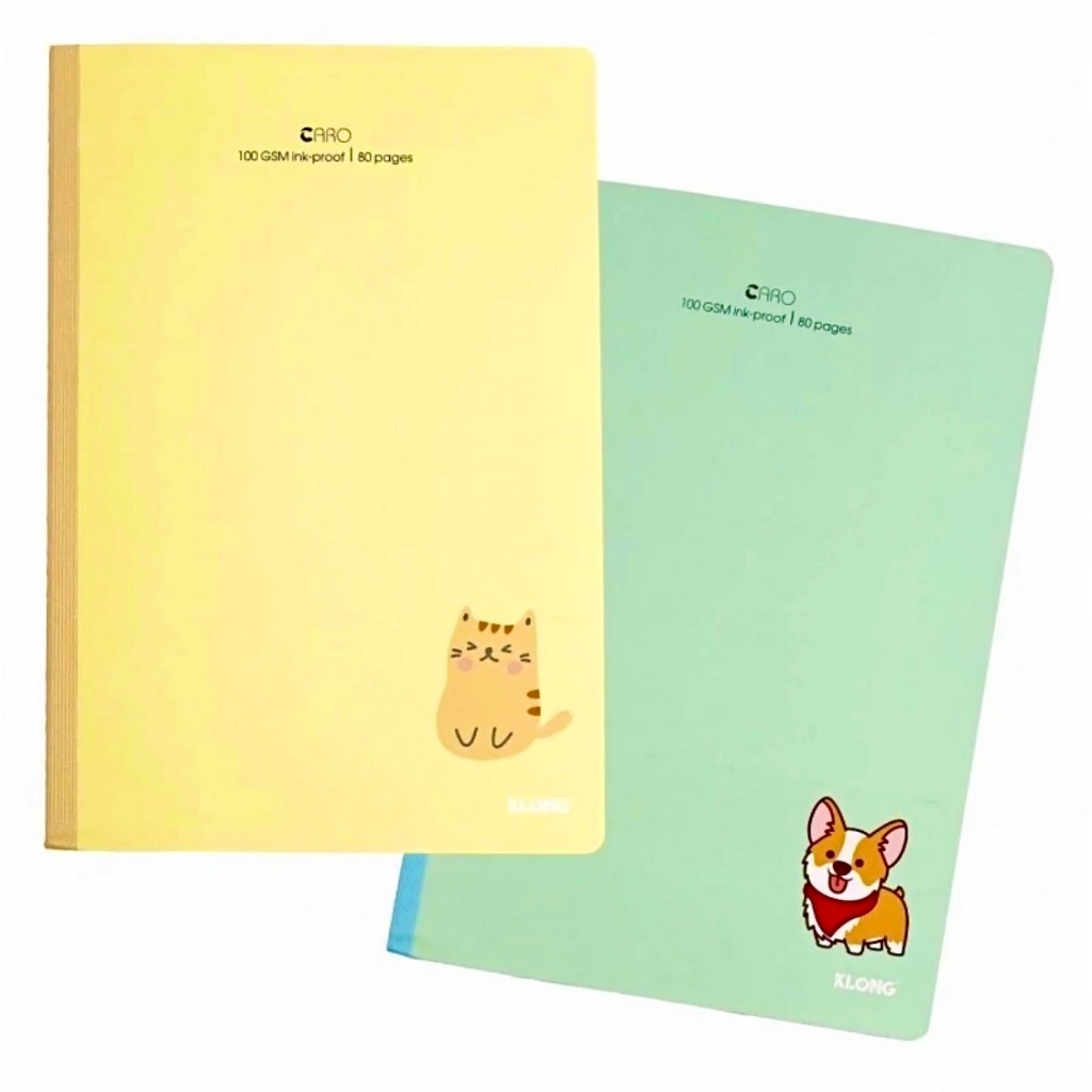Vở Caro B5 KLong 80/120/200tr May Dán Gáy Bìa Màu Pastel, Sổ Klong MS 834,835,836 | Shopee Việt Nam