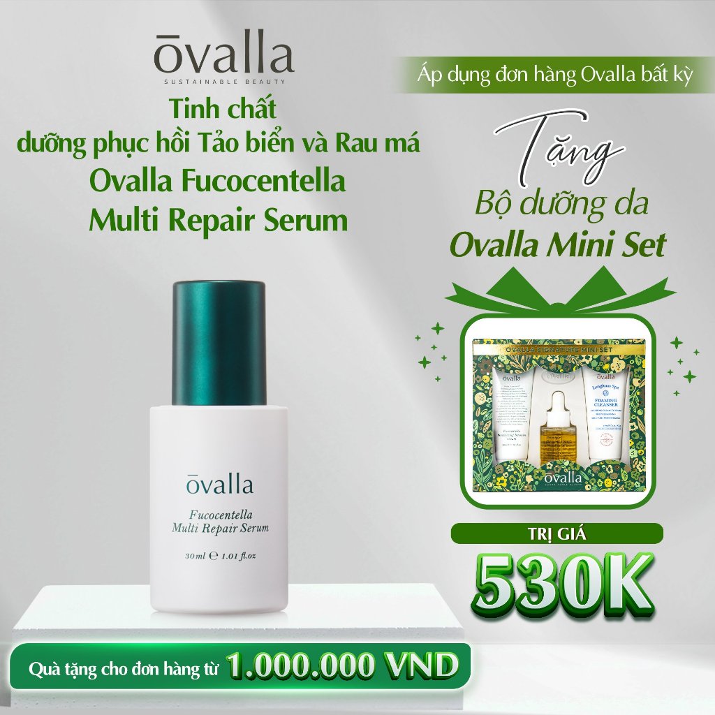 Tinh chất tảo biển, rau má phục hồi và ngăn lão hóa Ovalla Fucocentella ...