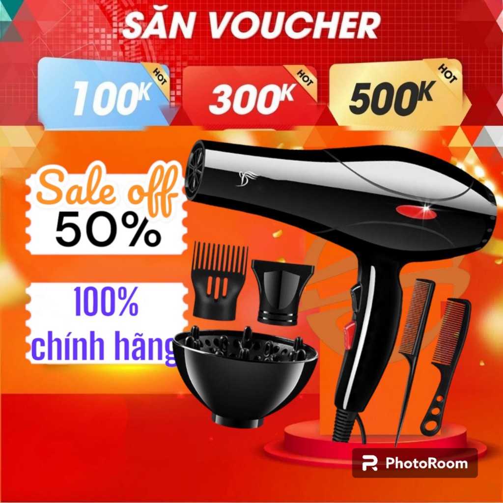 Máy sấy tóc DELIYA 8090 có 3 chế độ sấy, nhanh khô, không bị cháy khét khi sử dụng - 8090 ...
