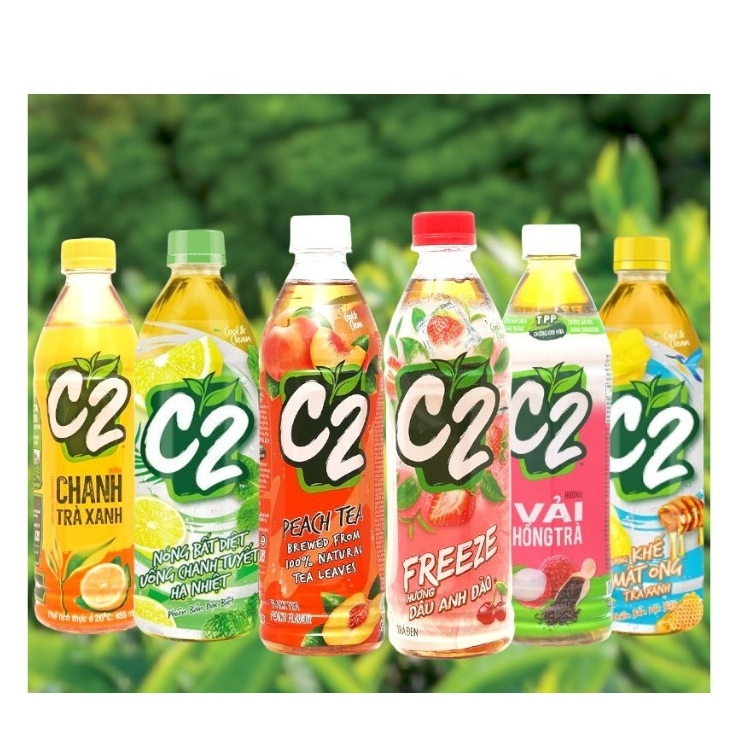 LỐC 6 Chai Trà xanh C2 chai 455ml | Shopee Việt Nam
