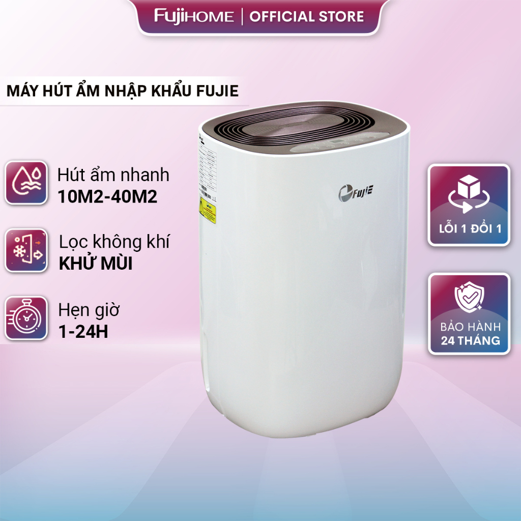 Máy hút ẩm không khí Fujie nhập khẩu công nghệ Nhật Bản lọc không khí khử mùi hẹn giờ chính hãng ...