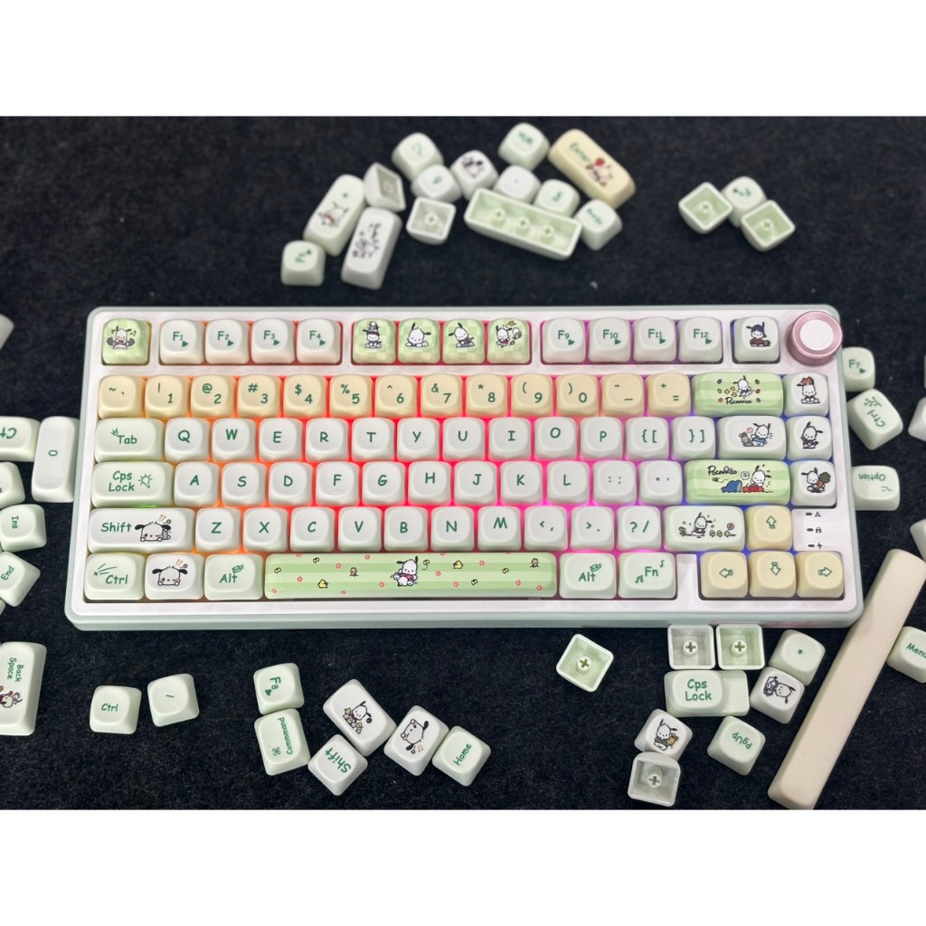 Bàn phím cơ royal kludge rk r75/ M75 pro 3 mode, led rgb, hostswap Bh12 tháng Full mod ...