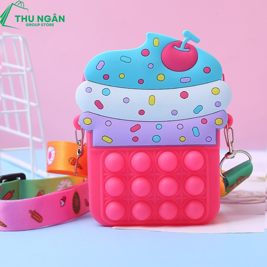 Túi popit cao su dễ thương, túi xách pop it nhiều hình cute cho bé lựa ...
