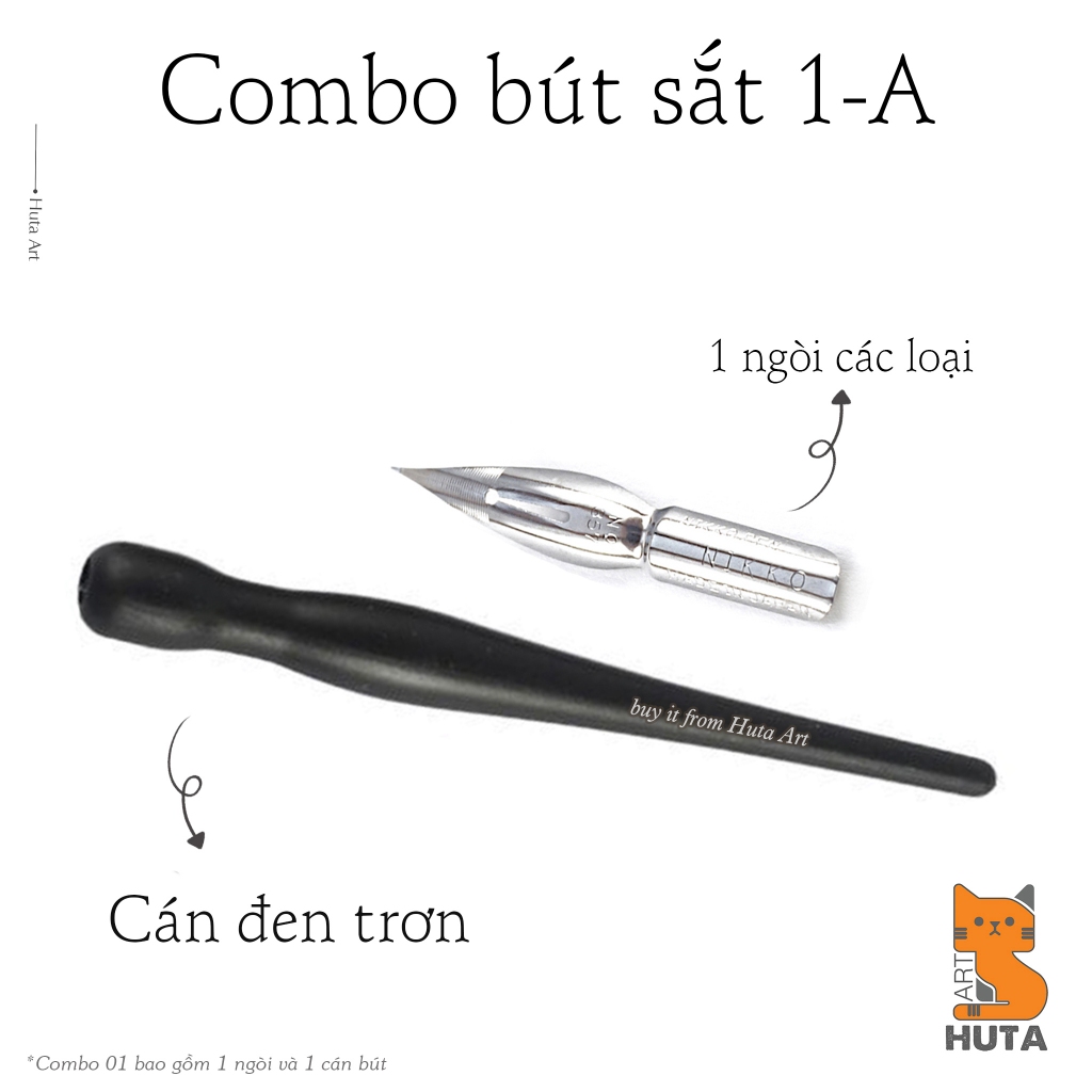 [Huta Art] Bút Sắt Vẽ Truyện Tranh - Cán, Ngòi bút sắt Nikko Manga ...
