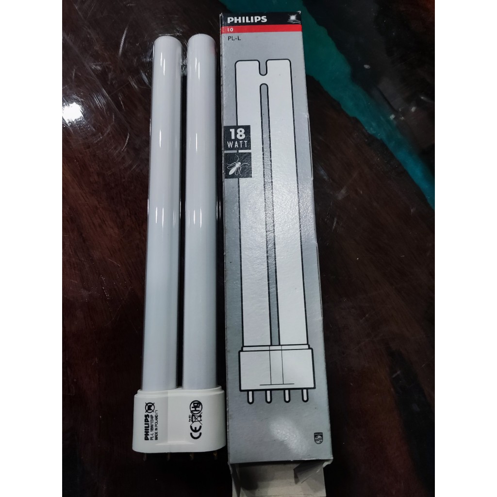 Bóng đèn UV Philips 18W bóng kép 4chân 4P dài 22cm sấy keo UV, diệt ...