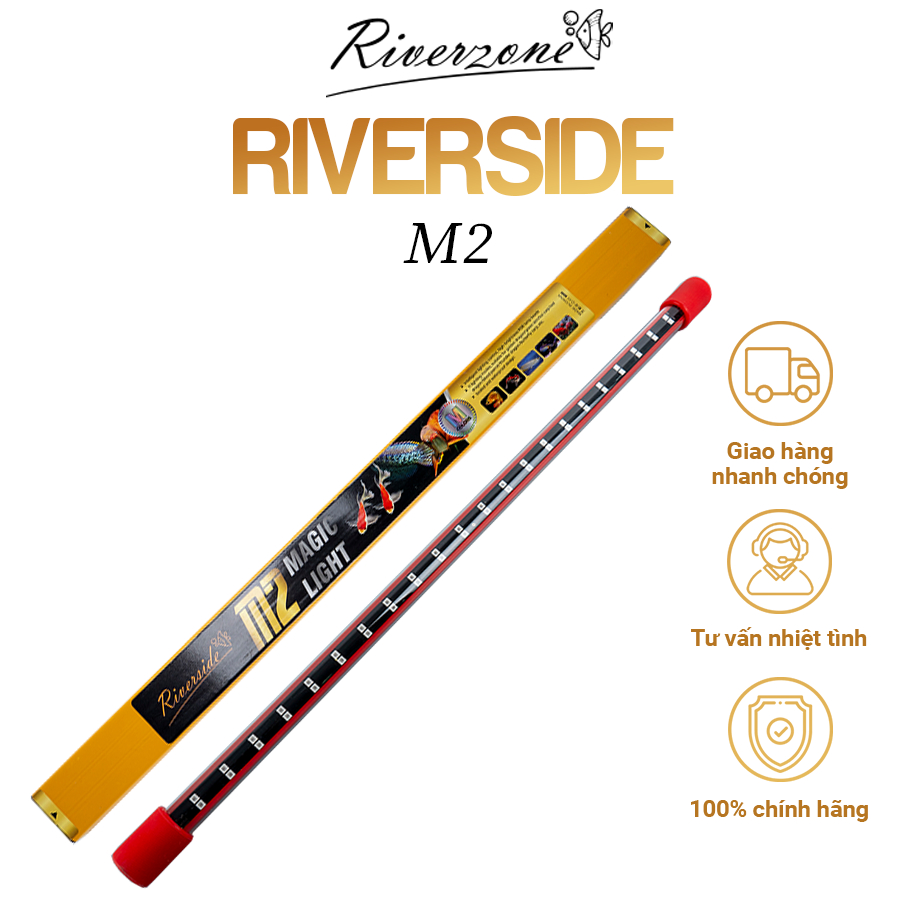 Đèn led Riverside M2, đèn led bể cá, đèn 2 hàng bóng đa sắc với 11 cấp ...
