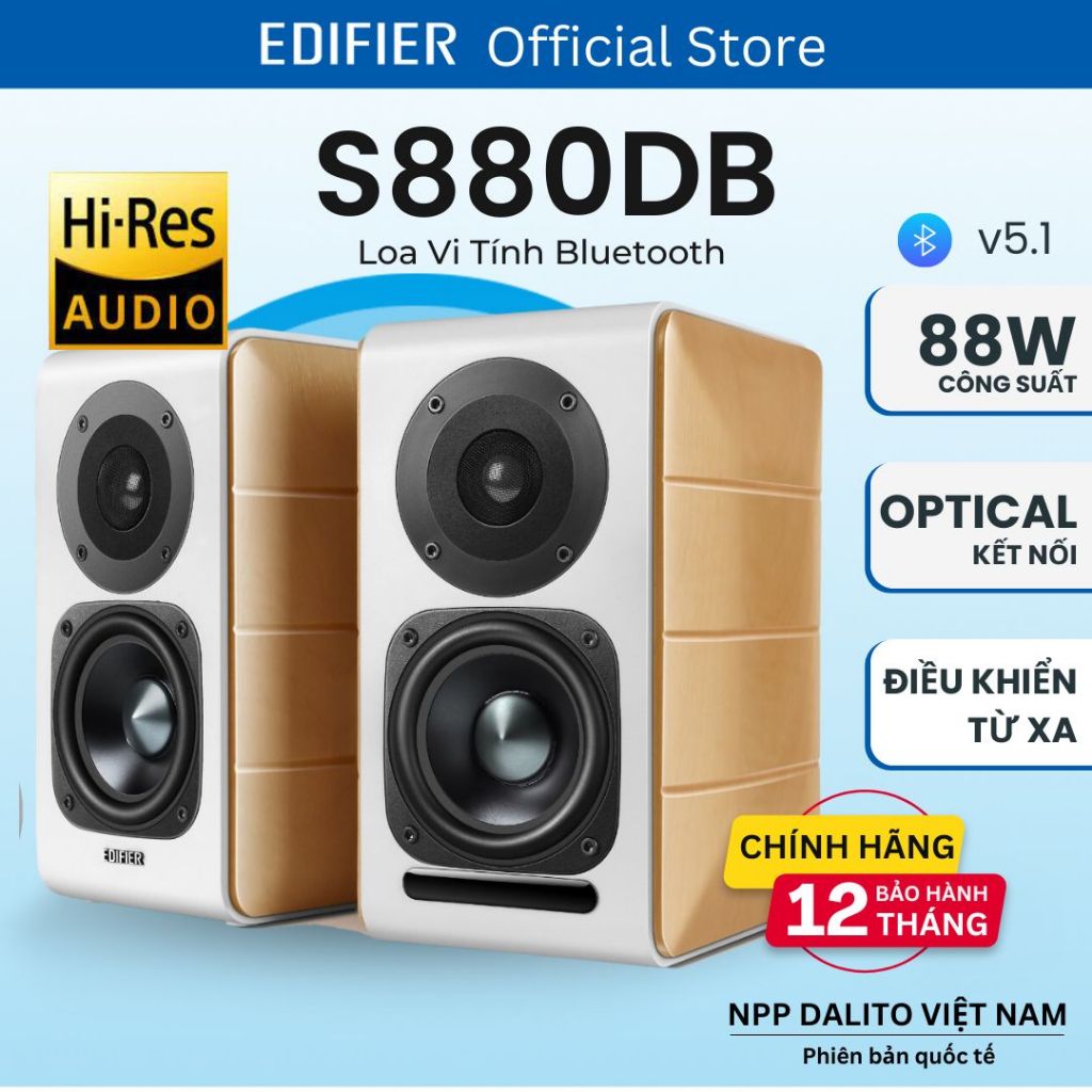 Loa bluetooth Edifier S880DB Công suất 88W Nghe nhạc Hires Audio Kết ...