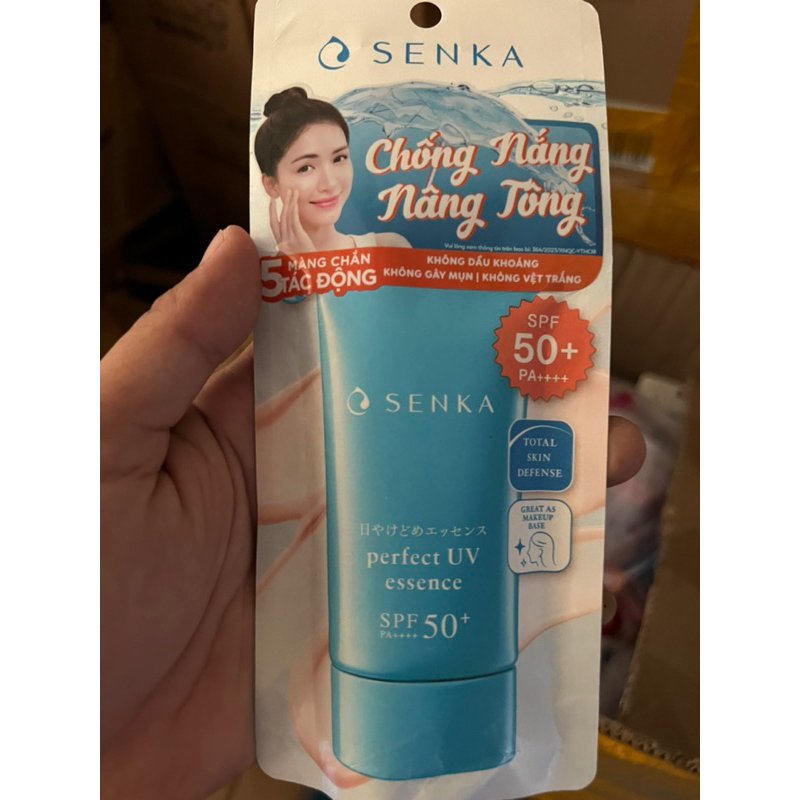 Kem chống nắng dạng tinh chất Senka Perfect UV Essence 50g | Shopee Việt Nam