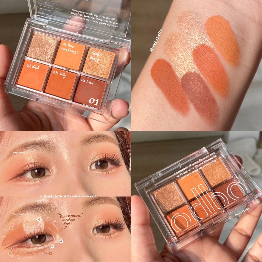 Bảng Phấn Mắt Odbo Tone Nâu Tây Signature Eyeshadow Palette OD276 - Bảng Màu Mắt Tông Nâu Trà ...