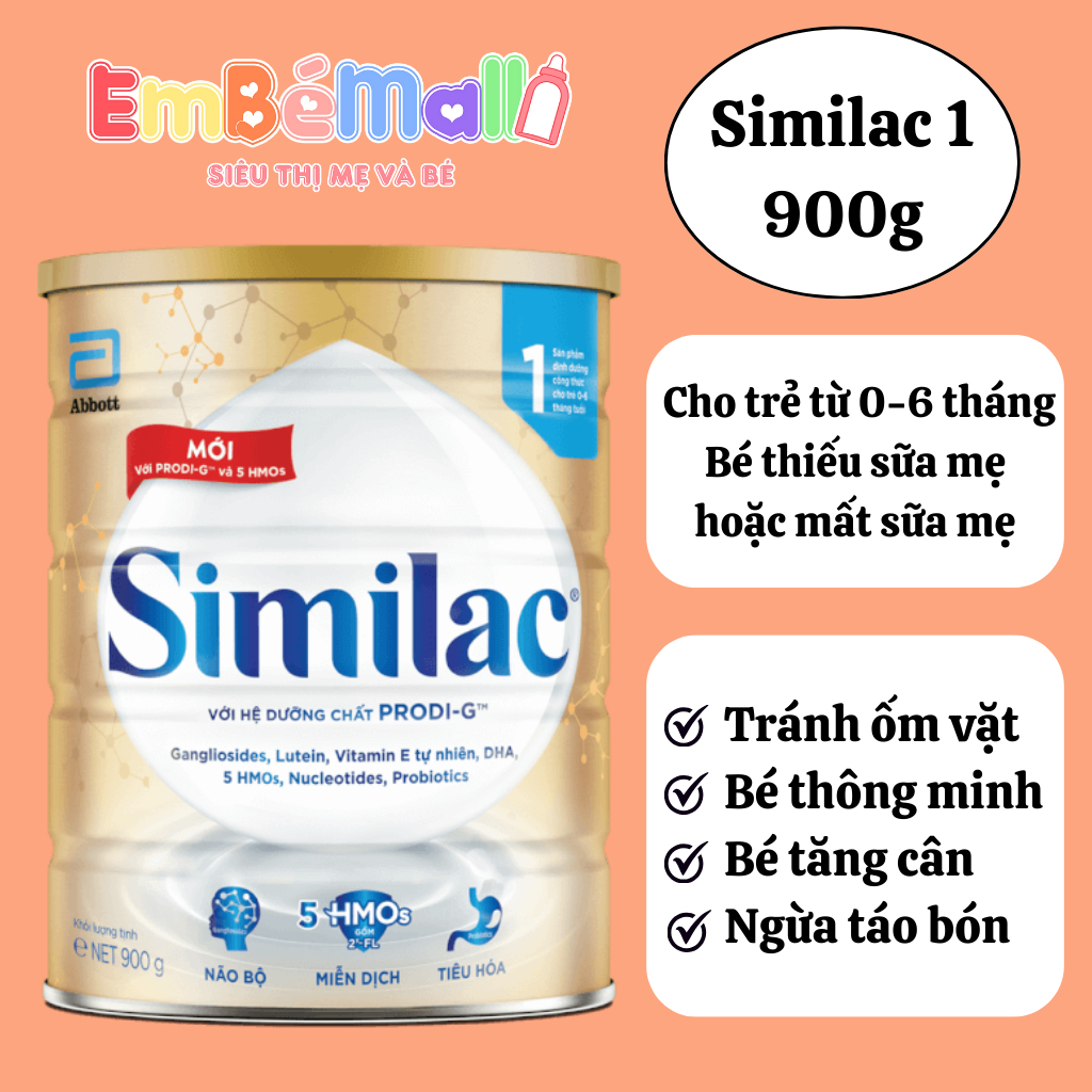 Sữa Bột Similac IQ 5HMOs số 1/2/1+/4 - Lon 900g/1.7kg | Shopee Việt Nam