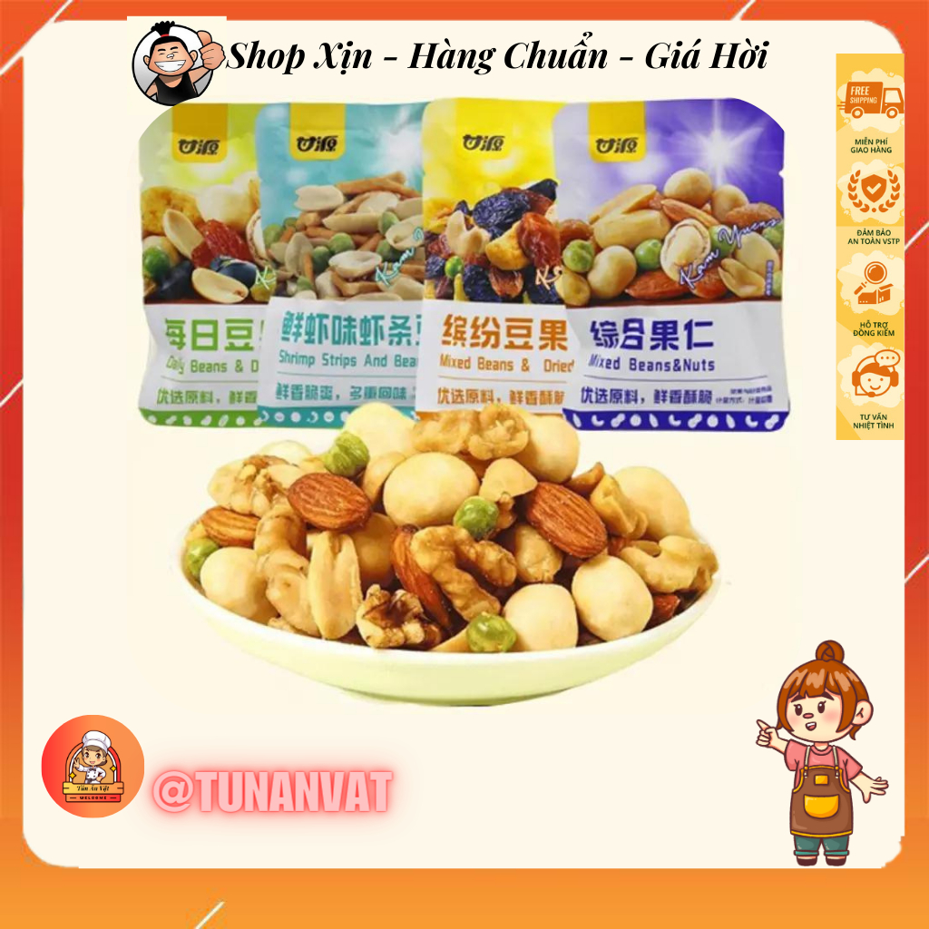 Hạt Mix Dinh Dưỡng GANYUAN 30G, Hạt Dinh Dưỡng Mix Trái Cây Sấy Giòn ...
