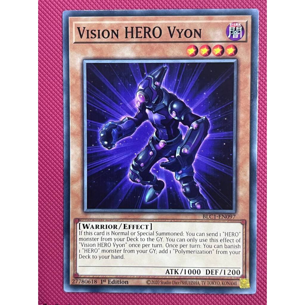[YGO Edison] Thẻ bài Yugioh: UK - Vision HERO Vyon - BLC1-EN097 ...