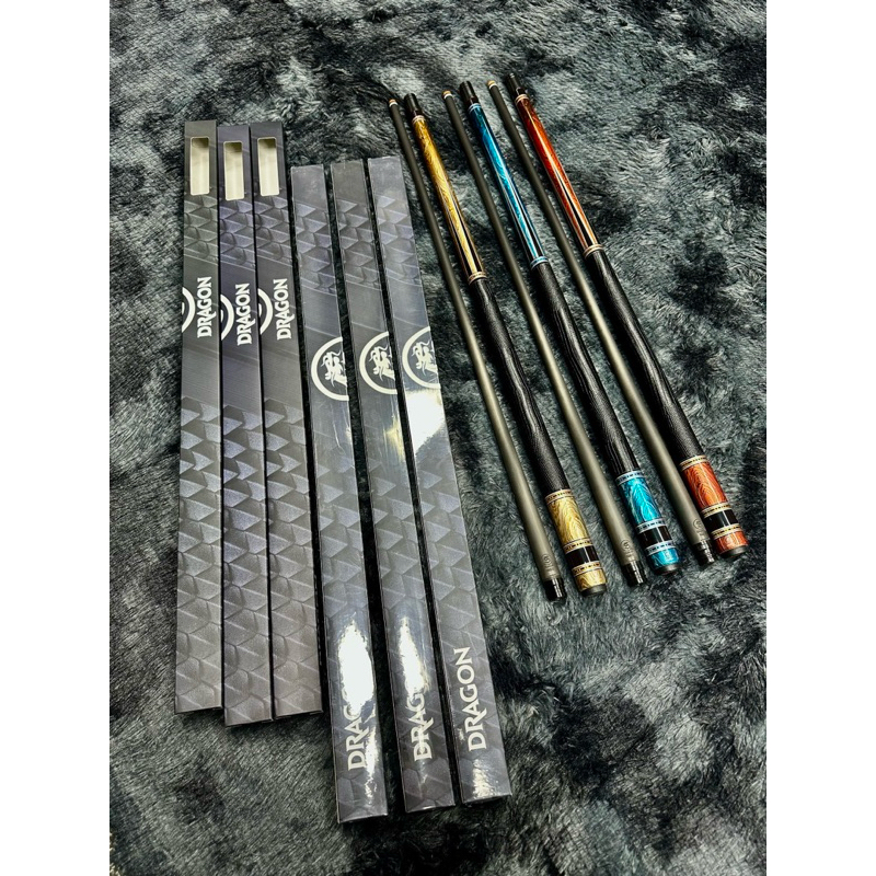 Sản Phẩm Cơ Bida Dragon Lux Ngọn Full Carbon 100% - Tặng Bộ Combo Phụ ...