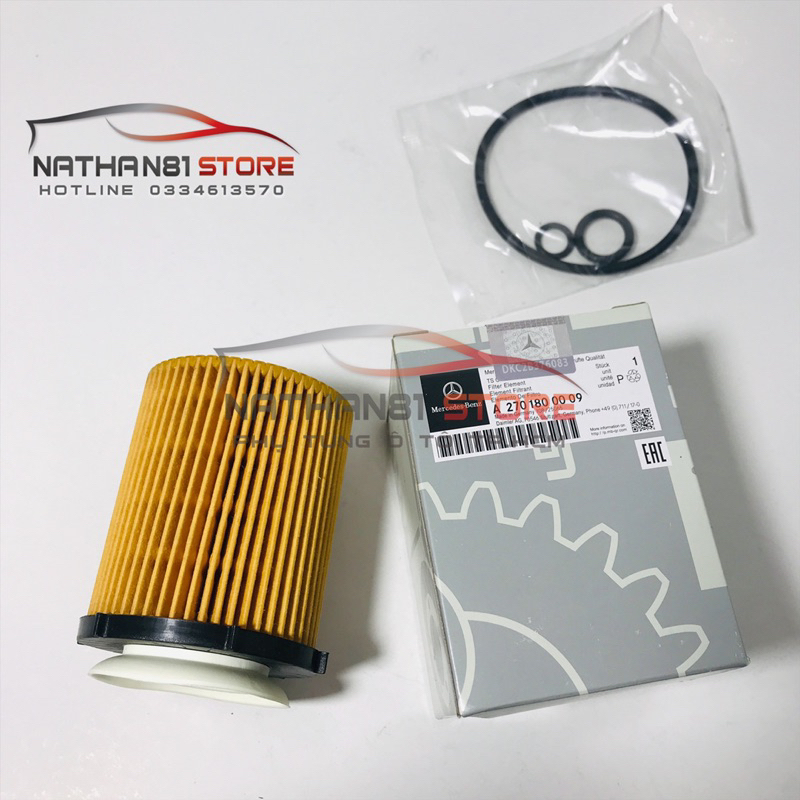 Lọc nhớt động cơ (lọc giấy) - C200, E250, C300, CLA, GLA, GLK, GLC, SLK ...