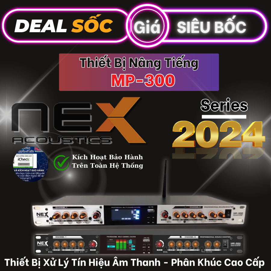 Nâng tiếng NEX ACOUTICS (MP300) - Phiên bản mới - Tích Hợp Bluetooth ...
