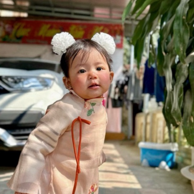 Set kẹp nơ tóc cục bông Pam Pamiuoi by Litabowtique | Shopee Việt Nam