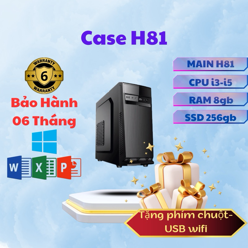 Cây máy tính H81 CPU Core i5 4460 | Ram 8GB | SSD 256GB | Shopee Việt Nam