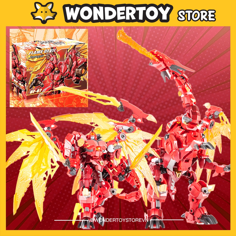 Mô hình JinBao Transformer Beast War Megatron Red Dragon DF-07 DF07 Ice ...