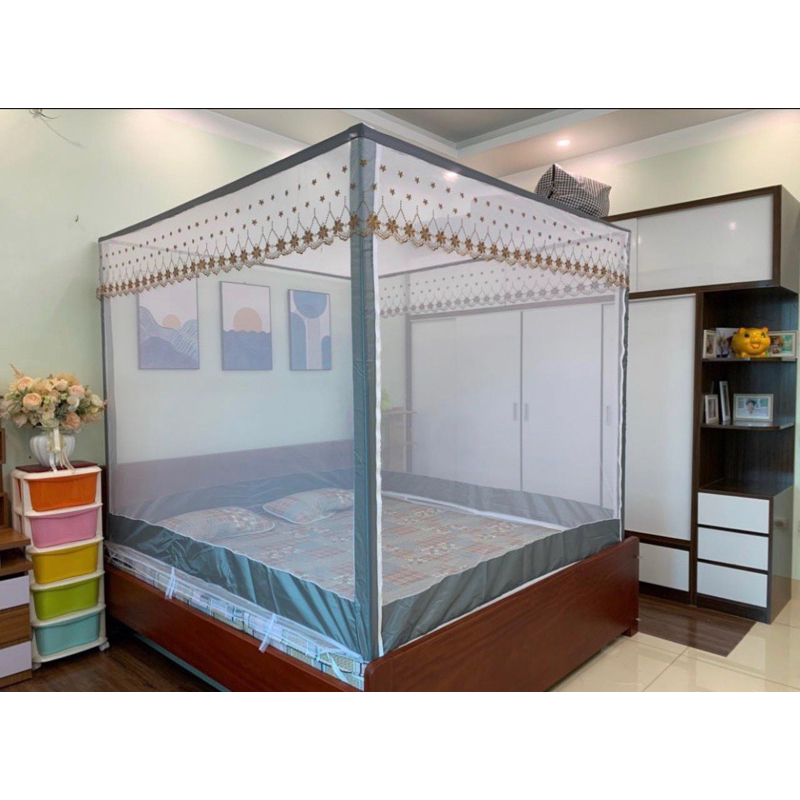 [Freeship toàn quốc] Màn khung vuông không khoan tường cao cấp thế hệ ...