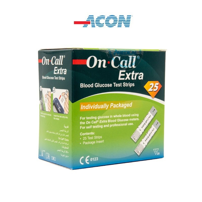 (Mẫu mới) Que thử đường huyết Acon On Call Oncall Extra | Shopee Việt Nam