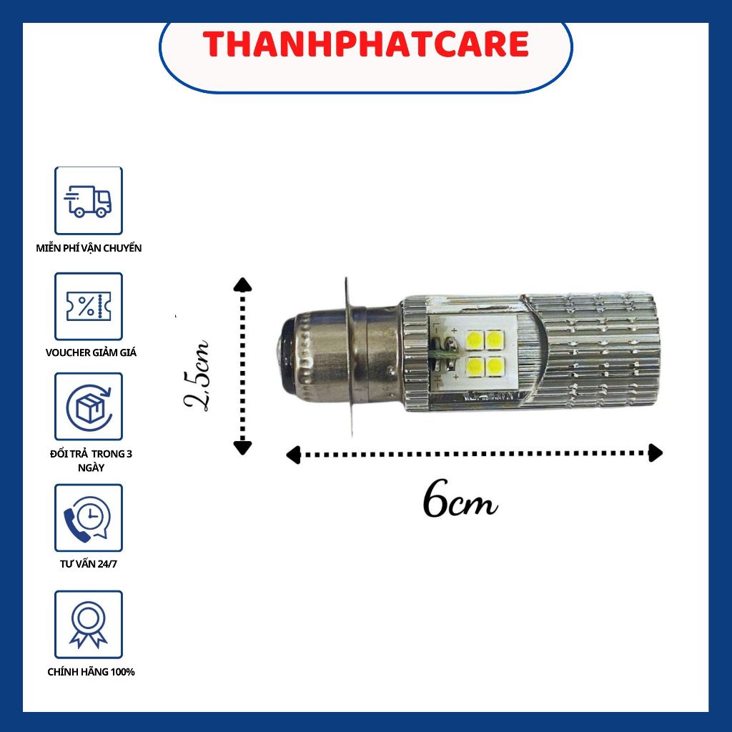 Bóng led Fa-cos M5 gắn xe máy chuyên dùng cho các dòng xe máy đời cũ ...