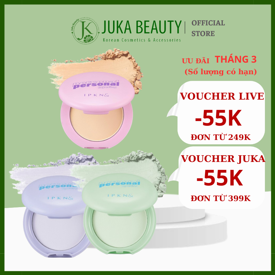 Phấn phủ dạng nén IPKN Personal Perfume Powder Pact/ Correcting Blur ...