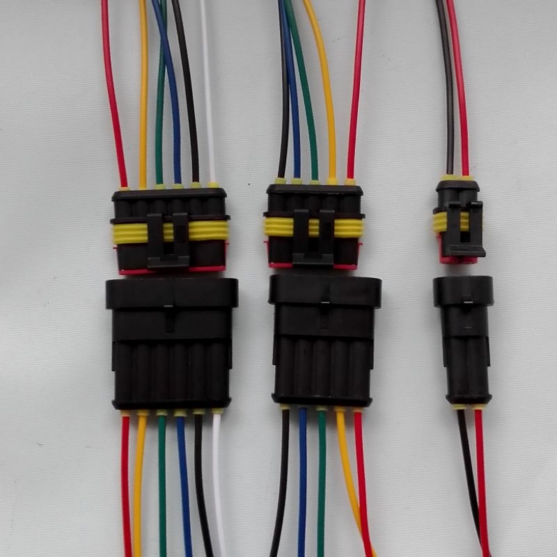 Giắc nối điện ô tô 1P - 6P, Jack nối chống nước. Dây đồng 0.75mm dài 12cm. | Shopee Việt Nam