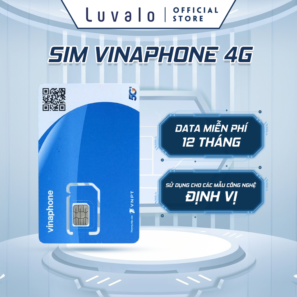 Sim 4G Vinaphone sim sử dụng định vị gps xe máy ô tô trẻ em Free 12 Tháng Luvalo | Shopee Việt Nam