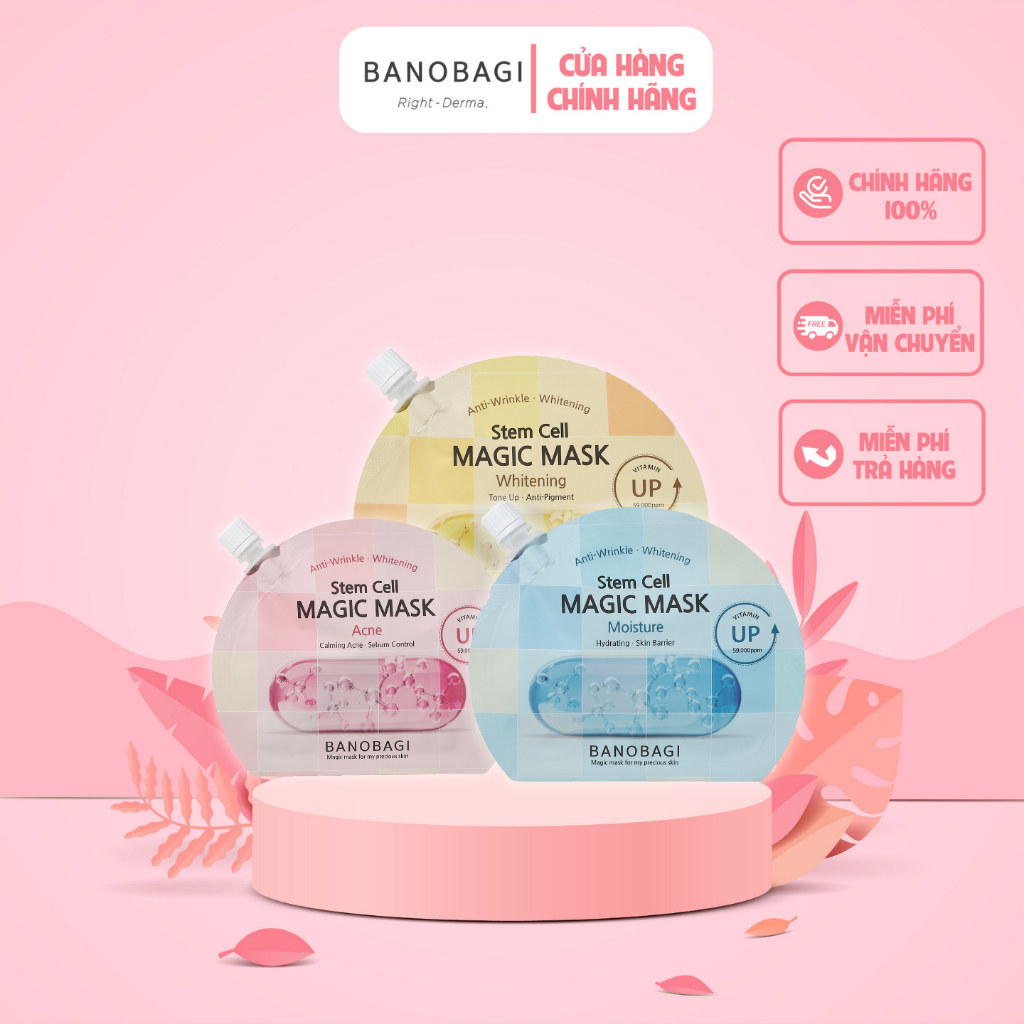 Mặt nạ ngủ dạng gel Banobagi Stem Cell Magic Mask dưỡng ẩm trắng da ...