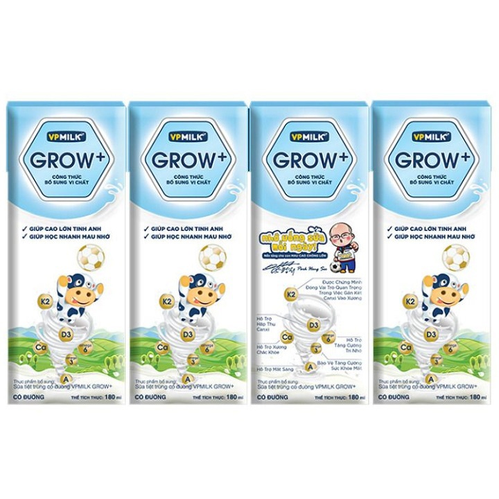 Sữa Tiệt Trùng VPMilk Grow+ Có Đường | Shopee Việt Nam