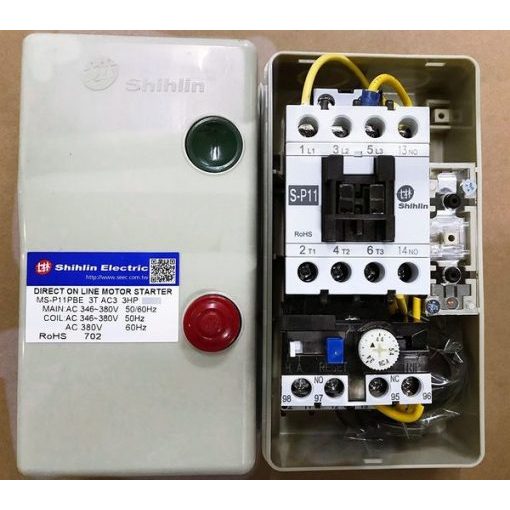 Khởi động từ hộp MS-P11 PBE 380V Shihlin | Shopee Việt Nam