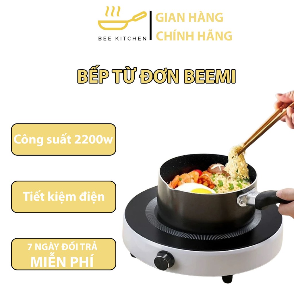 Bếp từ đơn Beemi/Xiaomi nhập khẩu cao cấp, bếp từ tròn mặt kính cường ...