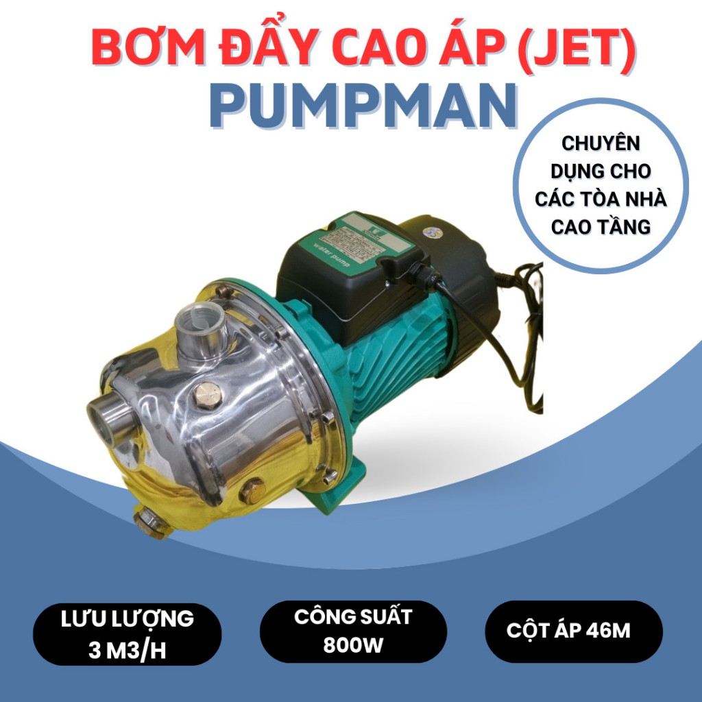 Máy bơm nước cao áp đầu JET INOX TAIFU PUMPMAN - SGJ600/ SGJ800 | Shopee Việt Nam
