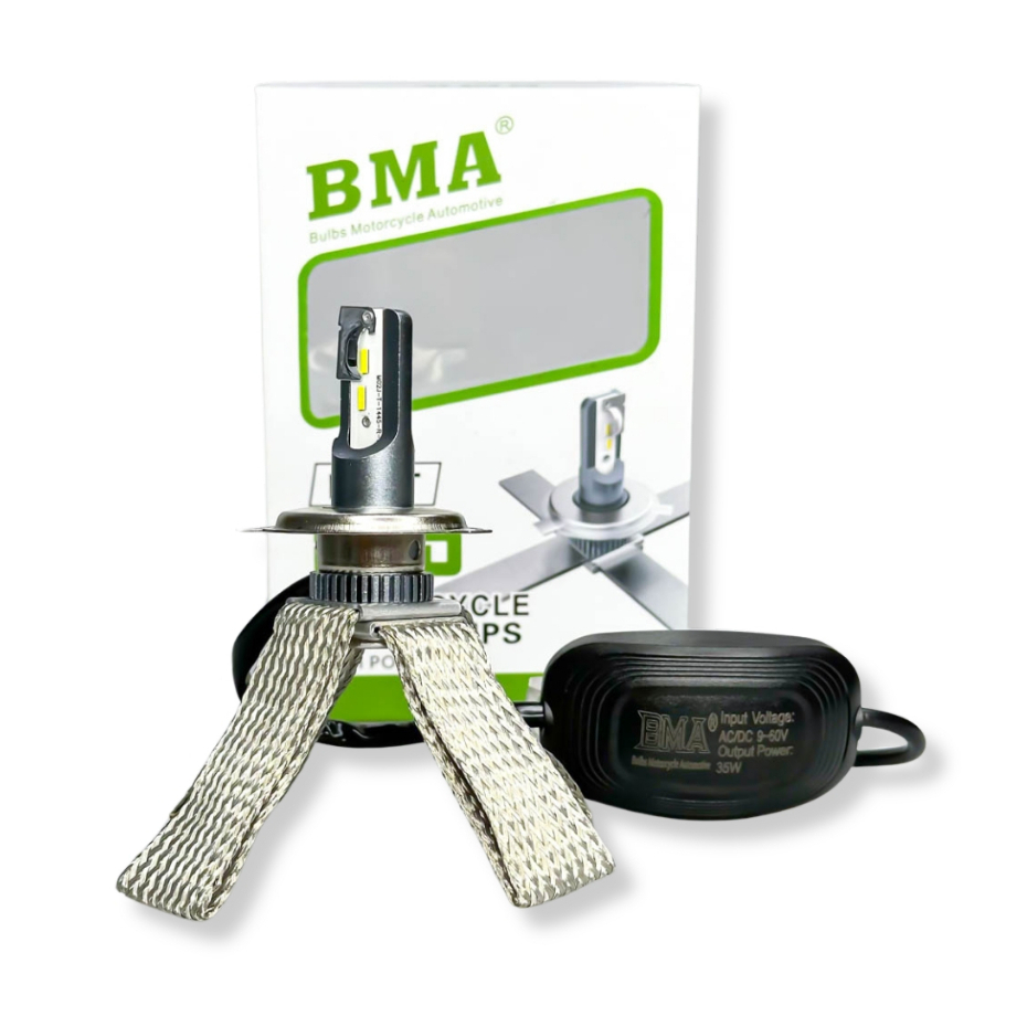 Đèn LED Tim M04T BMA , 35W H4,M5 Chạy Được Điện Máy Pha Cos Chuẩn Lắp ...