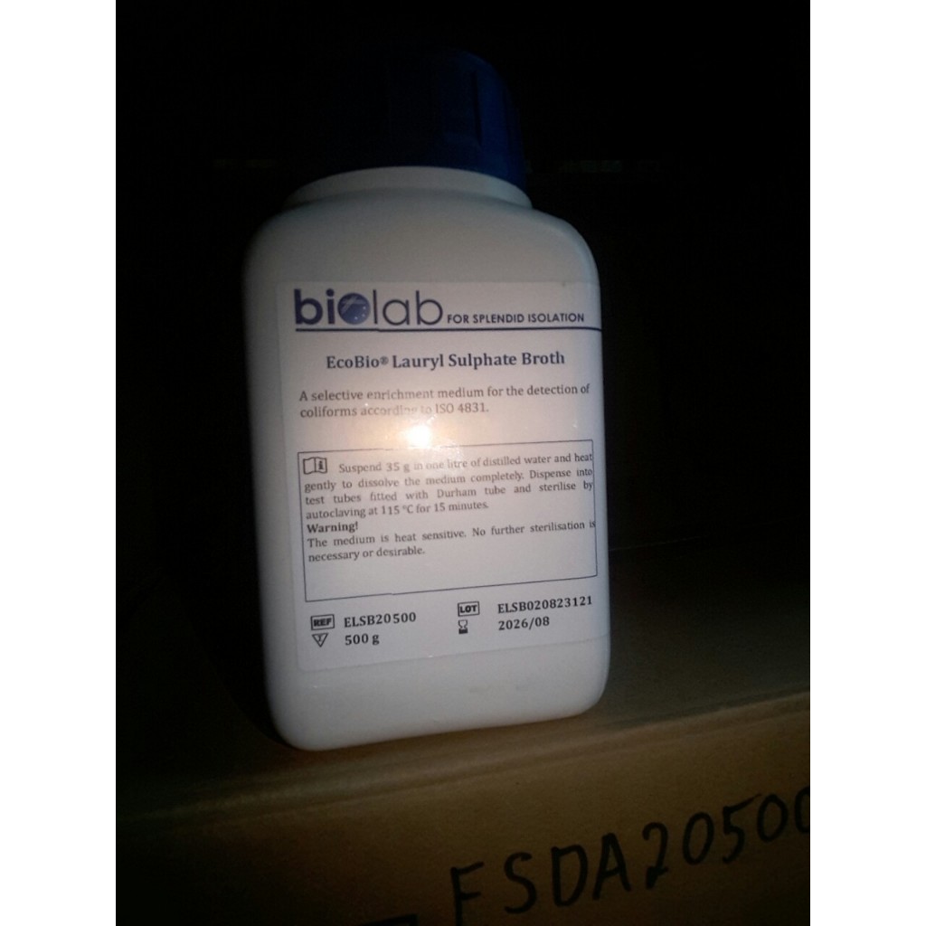 ELSB20500 EcoBio Lauryl Sulphate Broth. Lauryl tryptose broth/ lactose ...
