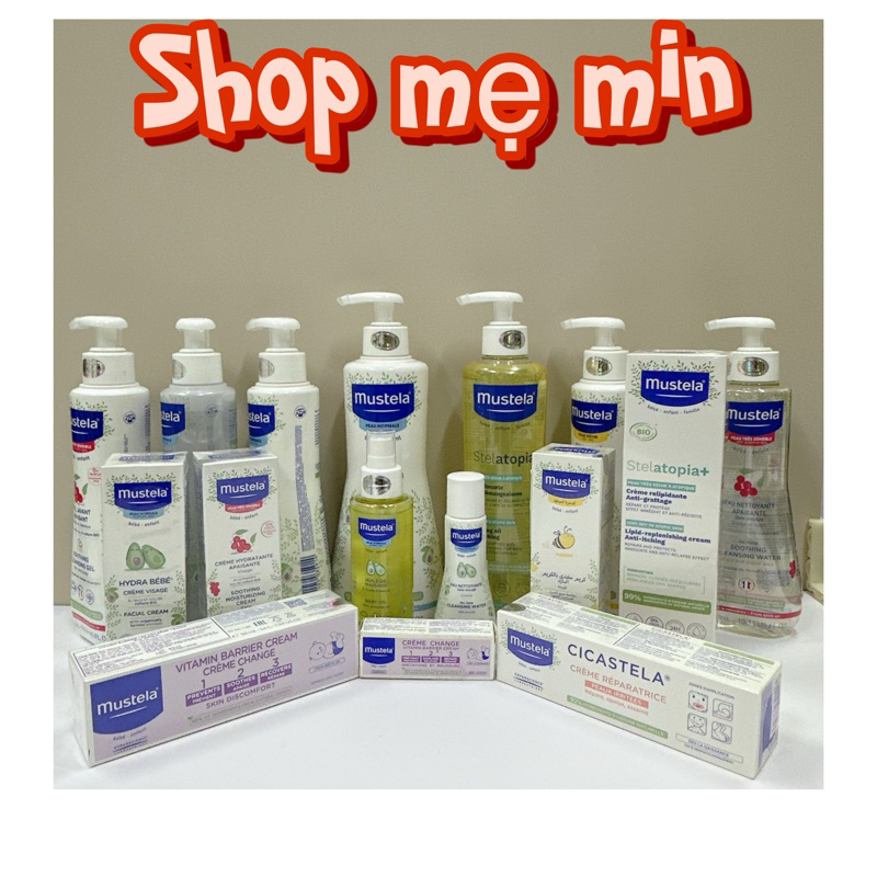 Sữa tắm gội Mustela, kem dưỡng ẩm, kem hăm mustela/Face cream,body ...