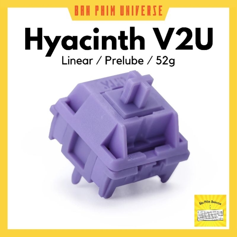 [Sẵn] Switch Sillyworks Hyacinth V2U 5 PIN Linear 52g công tắc bàn phím ...