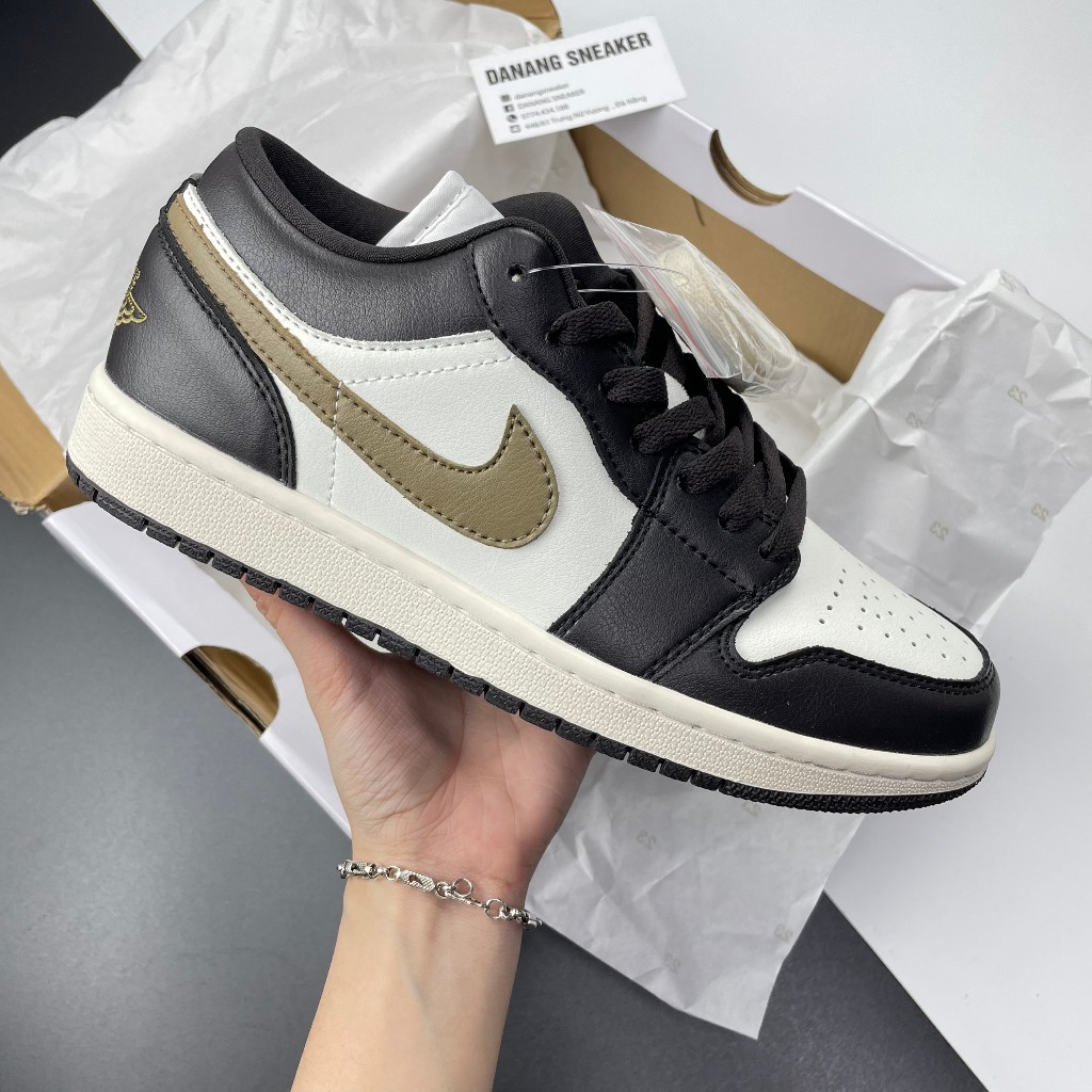 Giày Jordan 1 Low Shadown Brown (giày jd1 cổ thấp nâu trắng) full box ...