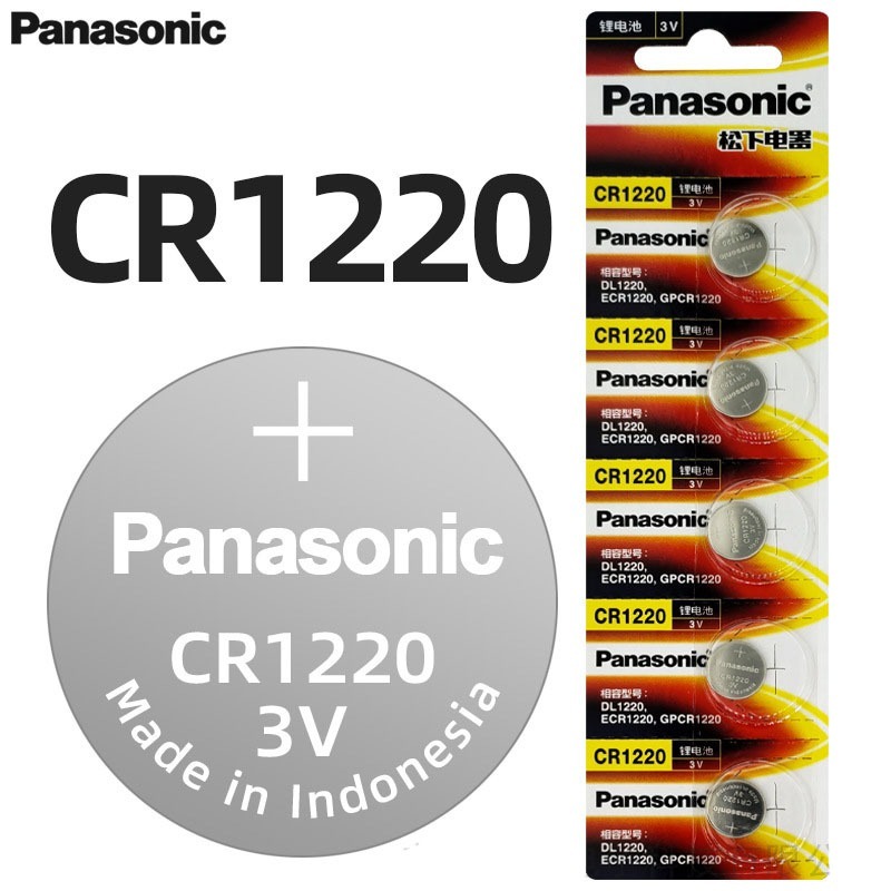 Vỉ 5 viên pin Cmos Panasonic CR1220 chính hãng | Shopee Việt Nam