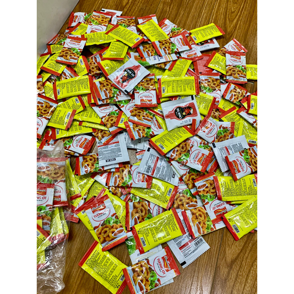 Sét 100 gói tương cà tương ớt hàng không trolimex gói nhỏ 10g | Shopee ...