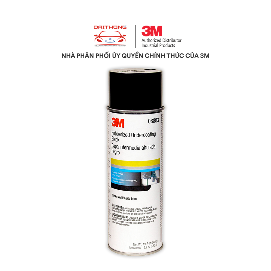 Bình xịt phủ gầm chống gỉ sét, giảm ồn 3M 08883 Rubberized Undercoating ...