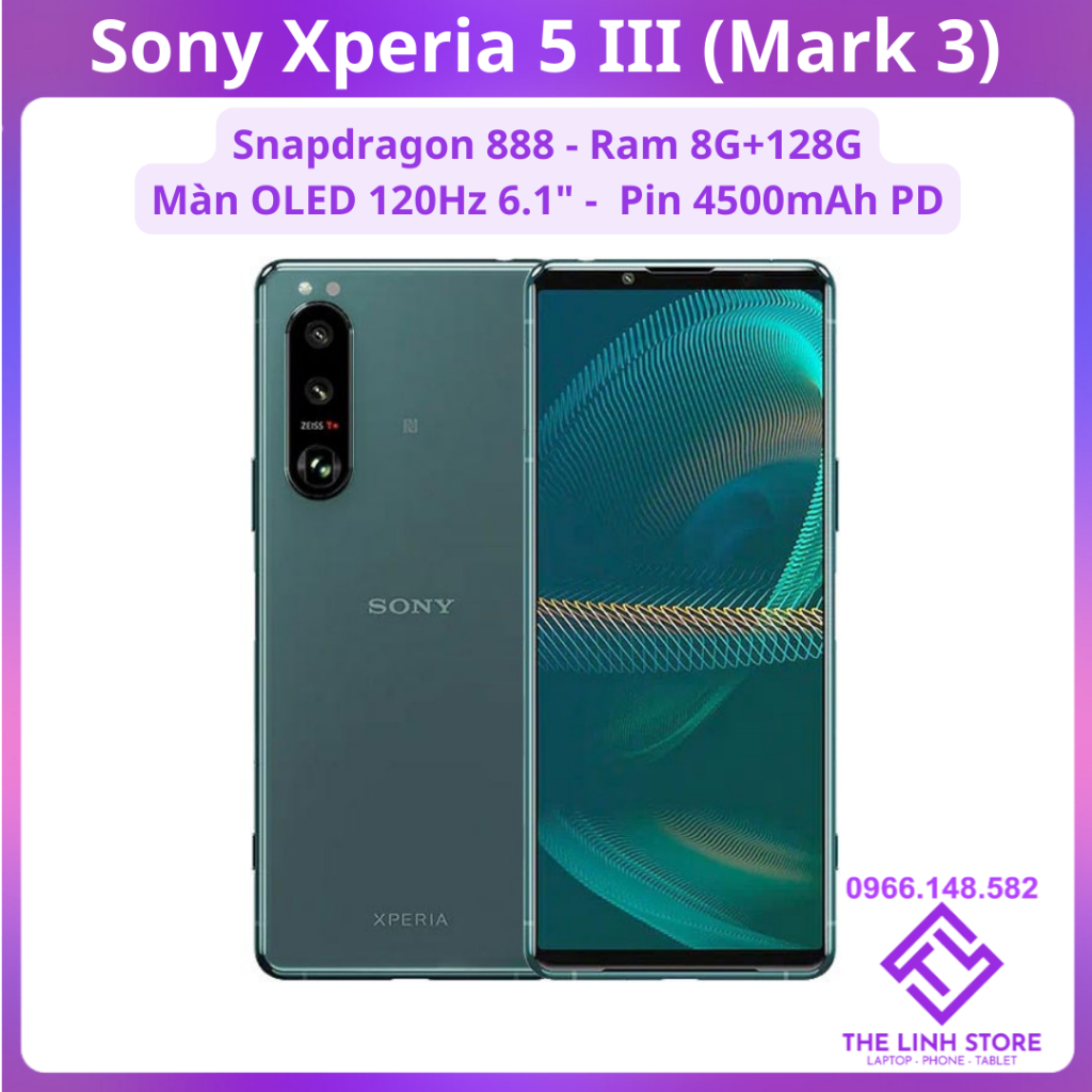 Điện thoại Sony Xperia 5 III (X5 Mark 3) màn OLED 120Hz - Snapdragon 888 ram 8G 128G | Shopee ...