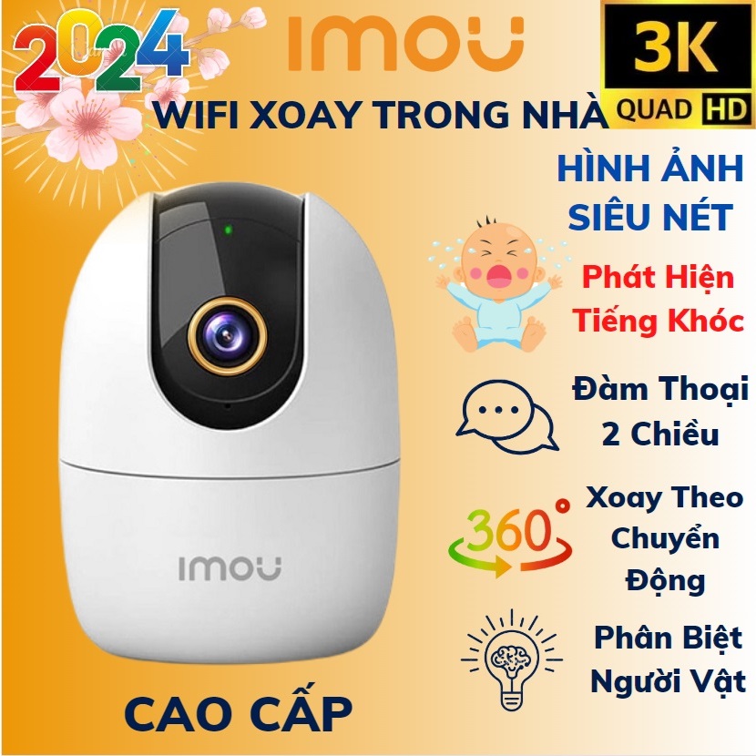 Camera Wifi Xoay 360 IMOU Trong Nhà A22 A52P A32 2M 1080P, A42P 4M 2K ...