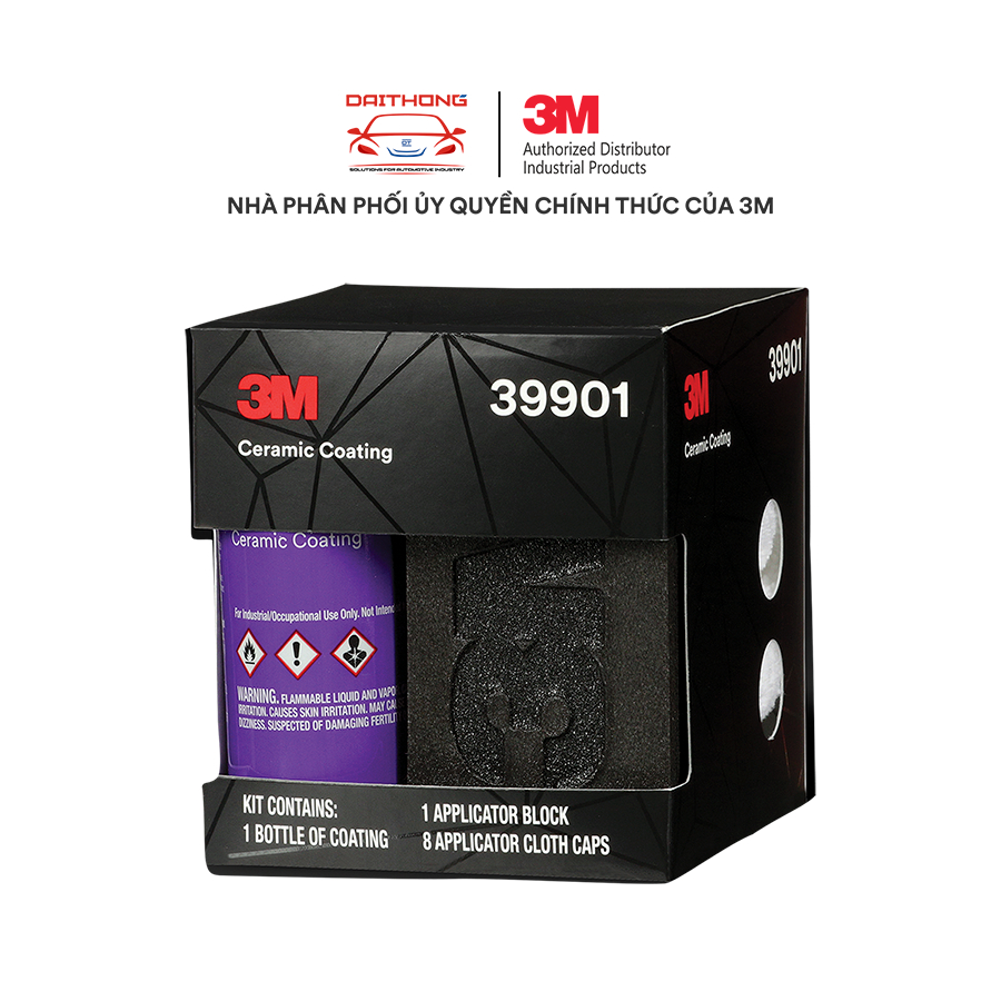Dung dịch phủ Ceramic bảo vệ sơn 3M 39901 Ceramic Coating 40ml (bộ KIT ...