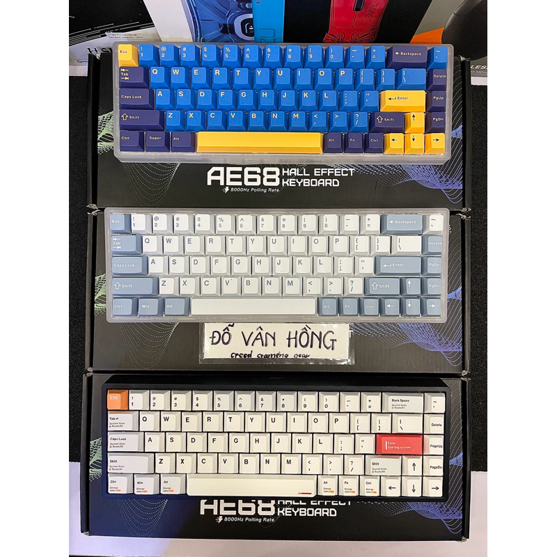 (Kèm Switch L60 Wooting) Bàn phím Everglide AE68 8000hz Rapid trigger ...