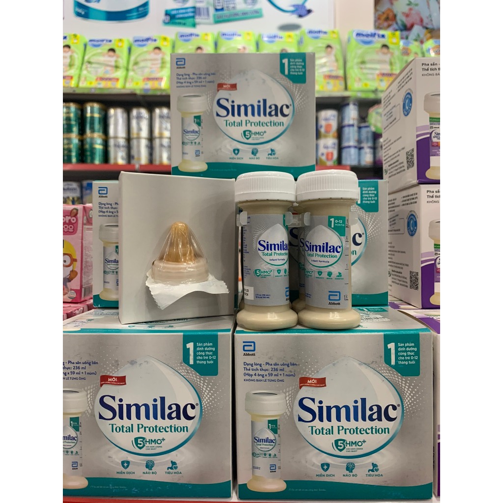 Sữa similac total protection 59ml (Hộp 4 ống + tặng kèm 1 núm vú cao ...