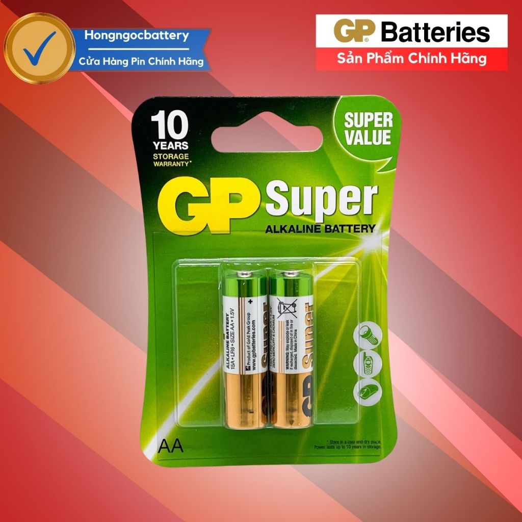 Pin AA và Pin AAA GP Super Alkaline 1,5V Cực Bền - Hàng chính hãng ...