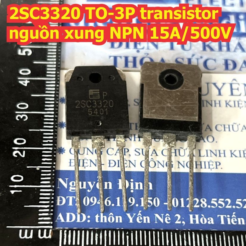 2SC3320 C3320 TO-3P transistor nguồn xung NPN 15A/500V KDE1321 | Shopee ...