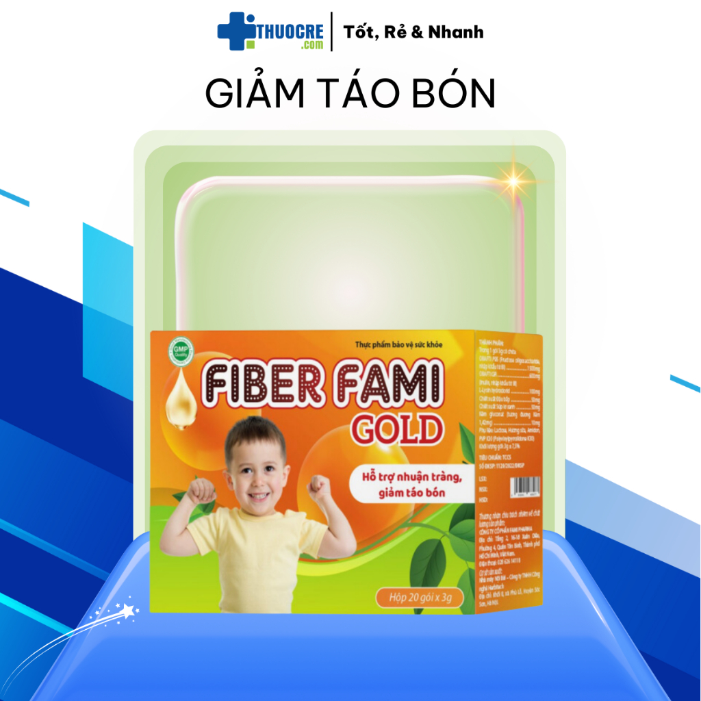 Viên uống hỗ trợ tiêu hóa, bổ sung chất FIBER FAMI GOLD (Hộp 20 gói 3g) | Shopee Việt Nam